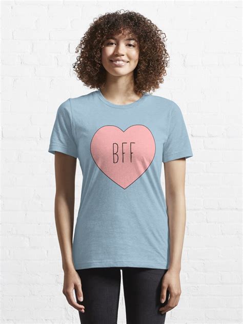 I Love My Bff Best Friend Heart T Shirt For Sale By Thepinecones