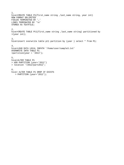 Hive Partitioning Pdf