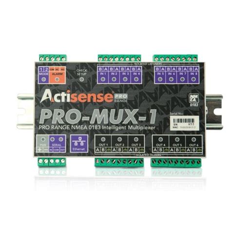 Actisense Professional Nmea Multiplexer 8 Inputs 6 Outputs Screwless Promux1bass