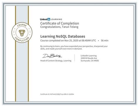 Certificate Ofcompletion Artificial Intelligence Foundations Neural