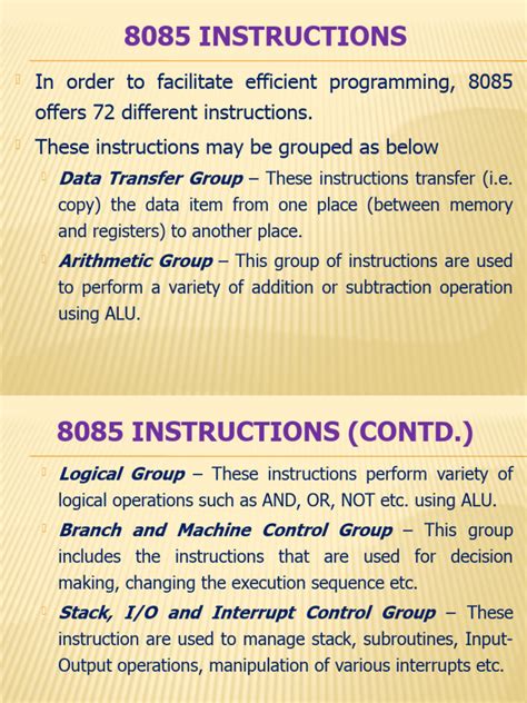 03 addr mode and instructions microprocessor pdf computer engineering