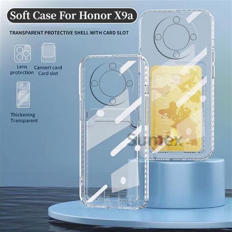 Transparent Card Slot Casing For Honor X A Honorx A Rmo Nx G Phone Case Shockproof Back