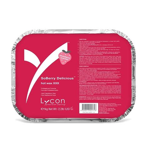 Lycon Soberry Deliciuos Karštasis Vaškas Su Uogomis 1 Kg Lycon Vaškas Italwax Depiliacija