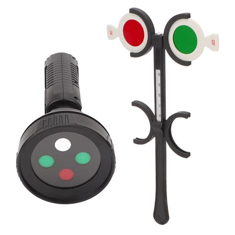 Ophthalmic Test Flashlight 4 Dot Accurate Reduce Distortion Red Green