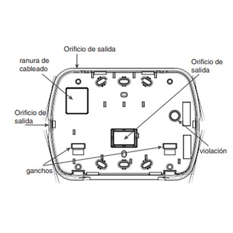 DSC RFK Teclado Cableado De Iconos Con Receptor Integrado Admite Zonas De Las Cuales