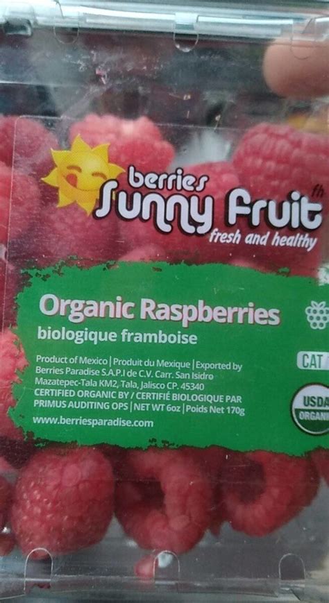 Organic Raspberry 6 Oz