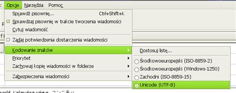 UTF 8 HOWTO Thunderbird