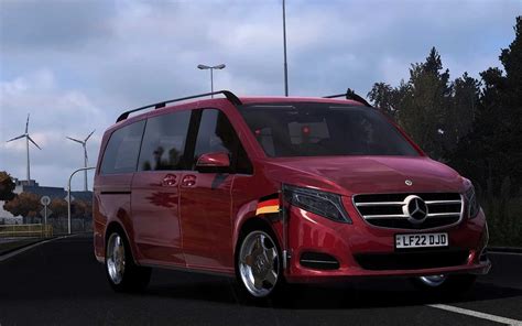 Mercedes Benz W447 V Class V47 154 Ets2 Euro Truck Simulator 2 Mods American Truck