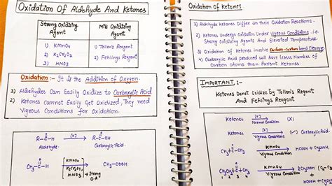 28 Oxidation Of Aldehyde And Ketonestrong And Mild Oxidizing Agents