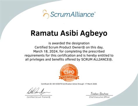 Asibi Agbeyo On Linkedin Committedtoagility Cspo Scrum Agile