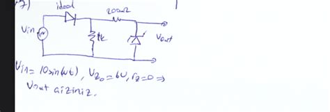 Solved Based On The Figure Below If Vin Sin Wt Chegg