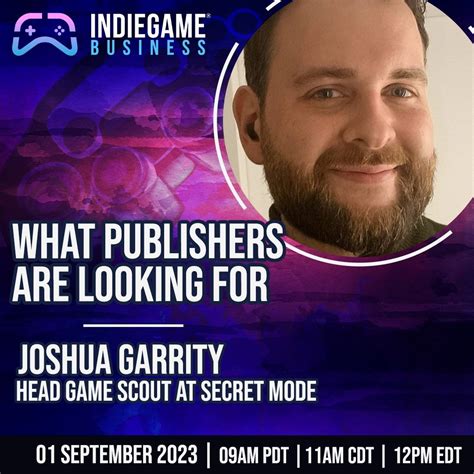 Joshua Garrity On Linkedin Indiegamedev Publishing Pitching