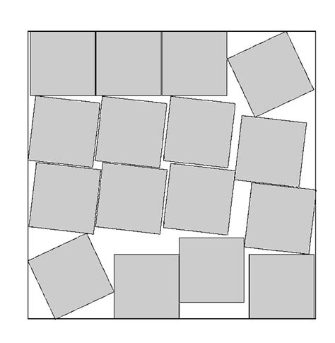 The Optimal Known Packing Of 16 Equal Squares Into A Larger Square Rmathmemes
