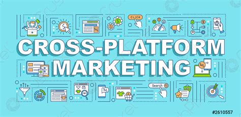 Cross Platform Marketing Word Concepts Banner Stock Vector Crushpixel