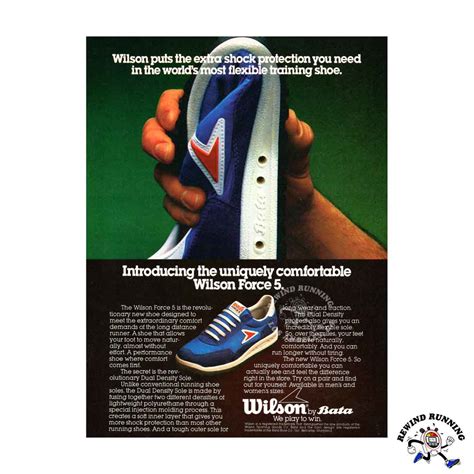Bata Wilson 1979 Force Five Vintage Sneaker Print Ad Rewind Running™