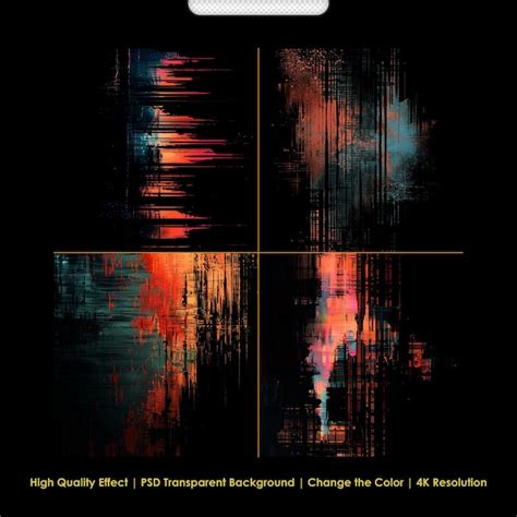 Premium Psd Psd Glitch Noise Static Television Vfx Pack Visual Video