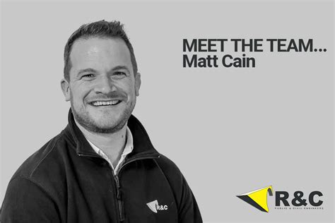 Randc Meet The Team Contracts Manager Matt Cain Highways Industry