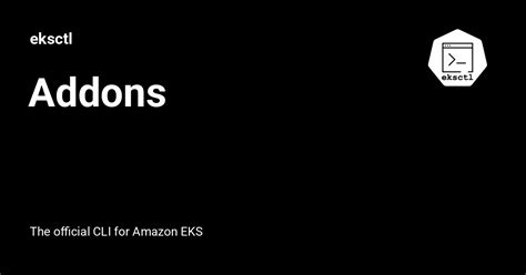 Addons Eksctl