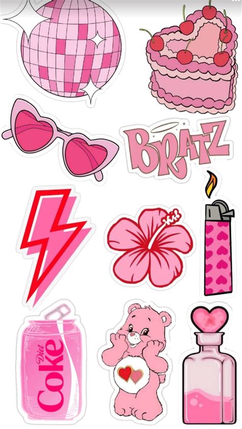 Cute Pink Sticker Sheet Adesivi Stampabili Idee Per Notebook Idee