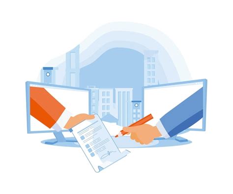 Premium Vector Contract Agreement Concept Digital User Agreement