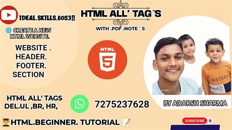 🖥️html Css Python Htmlwith Note1 Part For Beginners 👩‍💻 All Tag And Basic To Advance