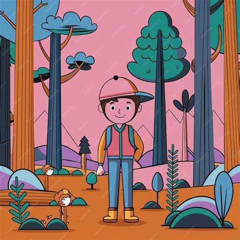 A Cartoon Of A Person Wearing A Hard Hat And A Hat With A Pink