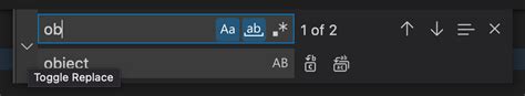 Visual Studio Code Does VSCode Have A Hotkey Shortcut For Toggle Replace Switching Between