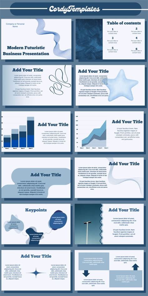 Blue Aesthetic Modern Minimal Powerpoint Template Presentation I 2024 2575 26