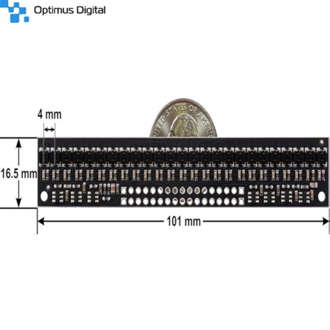 QTRX HD 25RC Reflectance Sensor Array 25 Channel 4mm Pitch RC Output Low Current