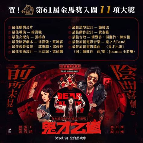 這邊整理出金馬61的電影 片商發行以及上映的日期等資訊 入圍11項的《鬼才之道》 牽猴子 目前戲院現正熱映中🥺請去看🫵 入圍8項的《小雁與