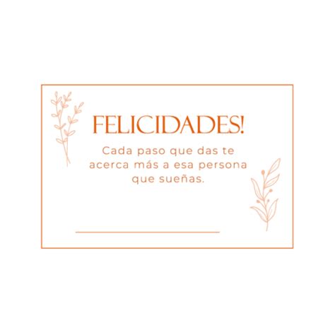 Tarjeta Felicidades Logros