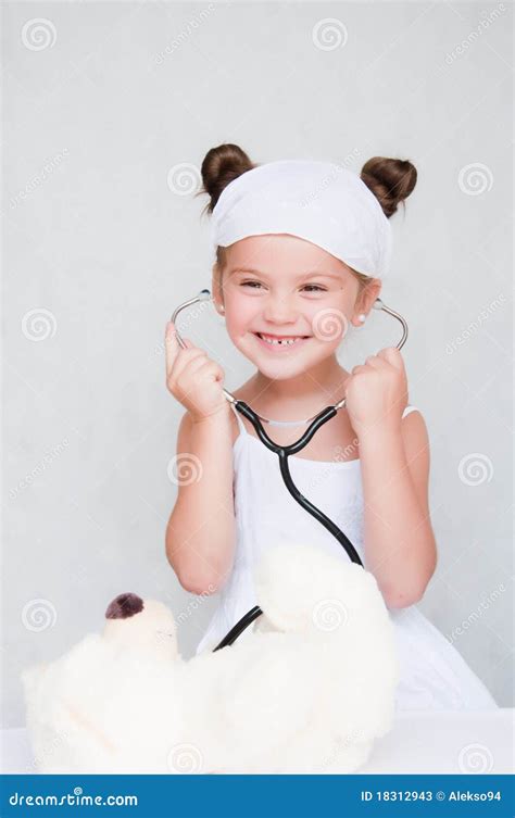 Little doctor stock image. Image of care, beautiful, doctor - 18312943