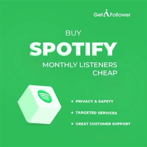 Buy Spotify Monthly Listeners Price Starts From 12 00 100 Safe