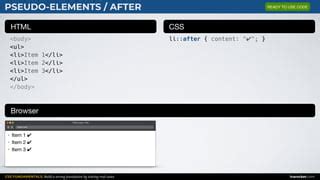 10- Learn CSS Fundamentals / Pseudo-elements | PPT