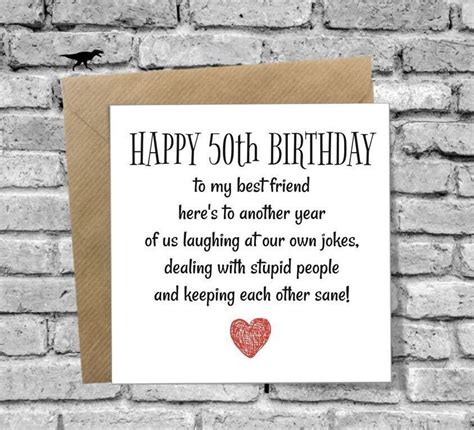 Happy 50th Birthday Best Friend Quotes Janina Jonell