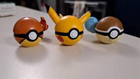 3d Print Pokemon Pikachu Pokeball • Made With Anycubic・cults