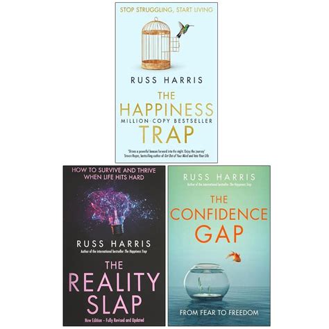 Russ Harris Collection 3 Books Set The Happiness Trap The Reality