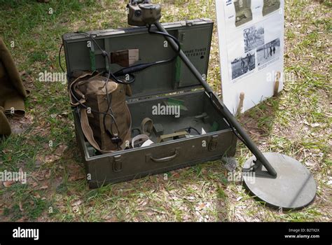 World War Land Mine Detector Set Stock Photo Royalty Free Image Alamy