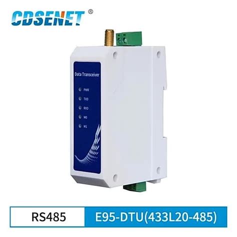 Lora โมดูล433เมกะเฮิร์ตซ์ Rs485 Half Duplex 20dbm ระยะยาว3กิโลเมตร Modbus Din Rail ประสิทธิภาพ