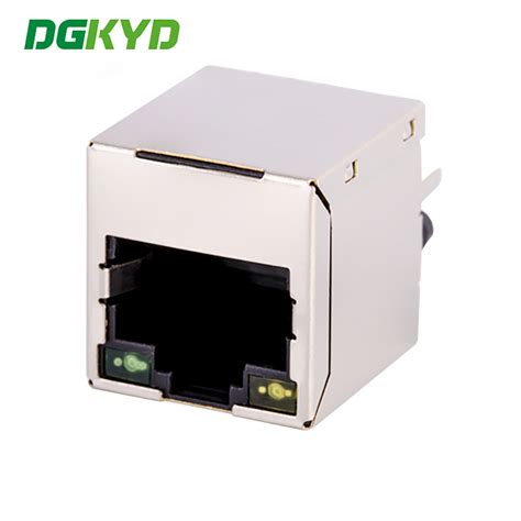 180 Degree Network Interface Rj45 Vertical Interface 10p8c Connector