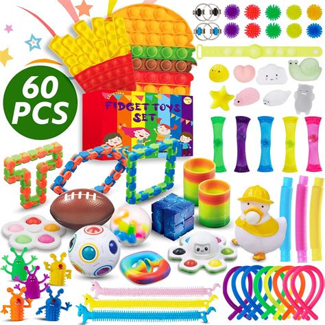 Buy Csvictory Fidget Toy Pack Fidget Box With 60 Pcs Sensory Toy Set