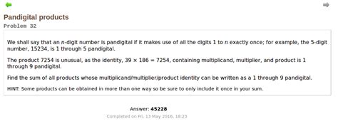 Problem 32 Project Euler Solution With Python