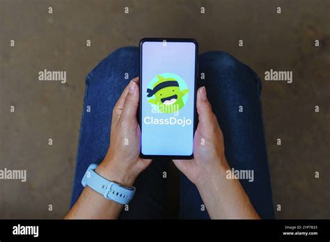 In This Photo Illustration The Classdojo Logo Seen Displayed On A