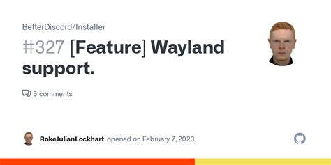 Feature Wayland Support · Issue 327 · Betterdiscordinstaller · Github