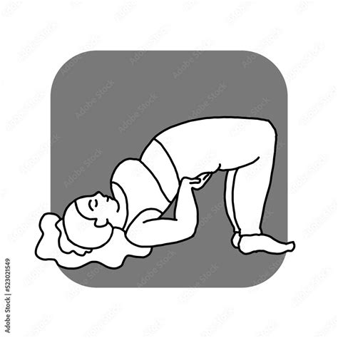 Curvy Plus Size Woman Has Yoga Class And Make Relaxation Pose To Be