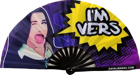 Gay Pride Large Folding Fans Bamboo Fan 13″ With Uv Reactive Ink For