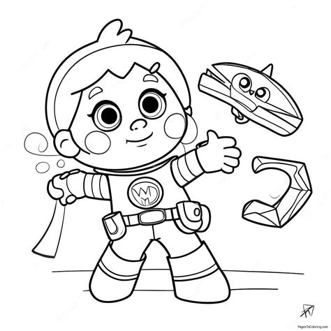 Super Why In Action Coloring Page 6502 5357