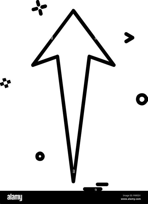 Up Arrow Icon Design Vector Stock Vector Image And Art Alamy