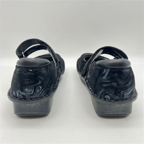 Alegria Belle Slickery Slim Mary Jane In Black Size 3 Gem