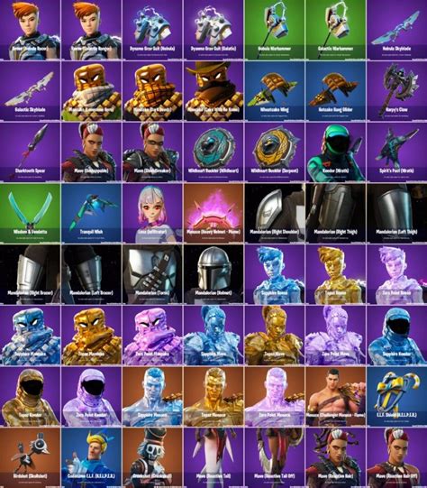 Fortnite todas las skins gestos y objetos cosméticos filtrados del